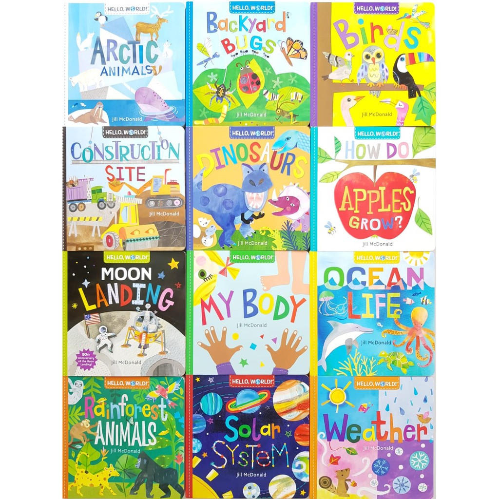 Hello World Non Fiction Board Book Series for Babies and Toddlers ...