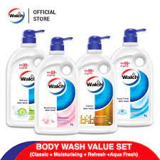 Walch Anti Bacterial Body Wash Refresh Moisturizing Aqua Fresh Assorted ...