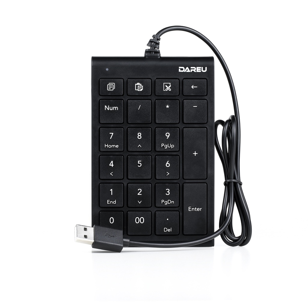 Dareu LK22 USB Numeric Keypad USB Number Keypad , Light weight, Integrated ergonomic tilt, Wired ...