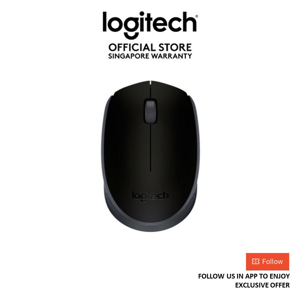 Logitech M170 Wireless Mouse, 2.4 GHz with USB Mini Receiver, Optical ...