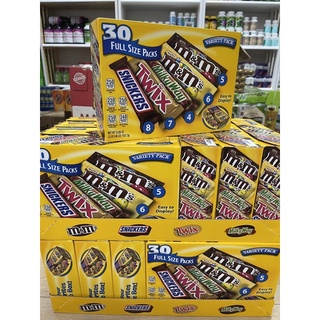 M&m CHOCOLATE candy box of 30 Packs full size - M&M MARS CHOCOLATE ...
