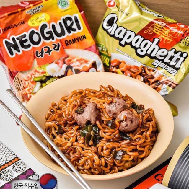 Chapaguri Chapaghetti & Neoguri Ramyun Nongshim Ramen Ramdon Package ...
