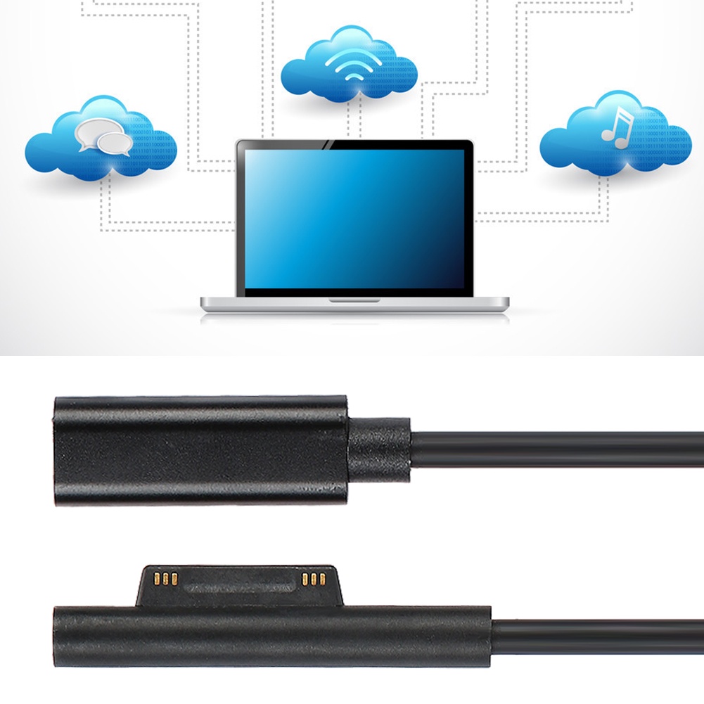 PC Fast Charging Cable Type C Female for Microsoft Surface Pro 3/4/5/6 ...