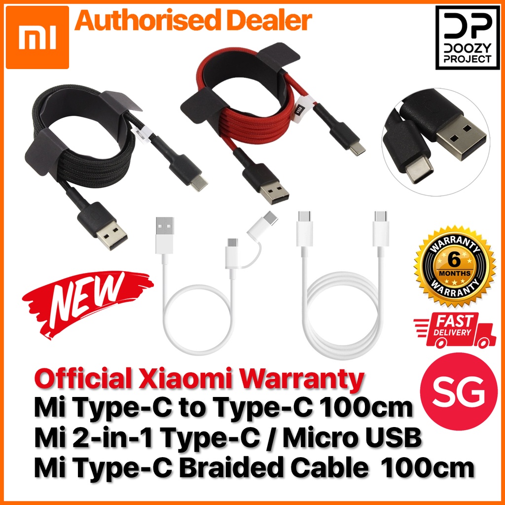 Xiaomi Mi Type-C Braided Cable | Mi USB Type-C to Type-C | Mi 2-in-1 ...