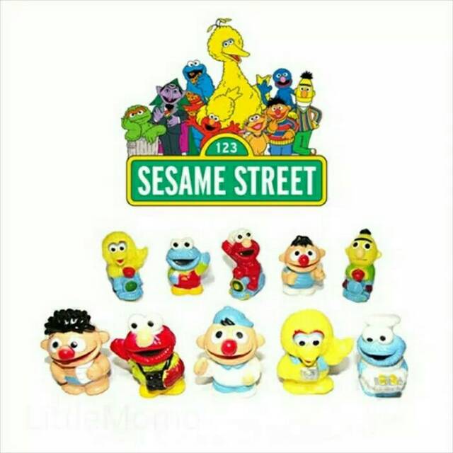 Sesame Street Elmo Action Figure Cake Topper Set | Shopee Singapore