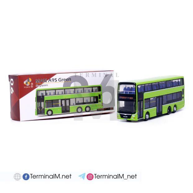 [Tiny SG Retailer] SG06 MAN A95 Singapore Bus Model-SMRT 963 Green SG ...