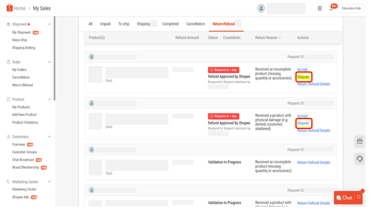 How to raise a dispute on Return/Refund requests approved by Shopee ...
