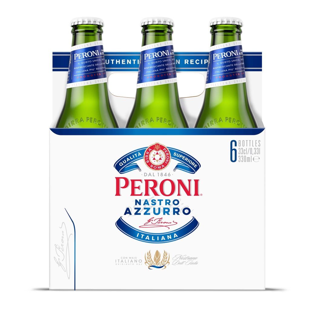 Peroni Nastro Azzurro Premium Beer, 330Ml [Bundle Of 6] [Italy ...