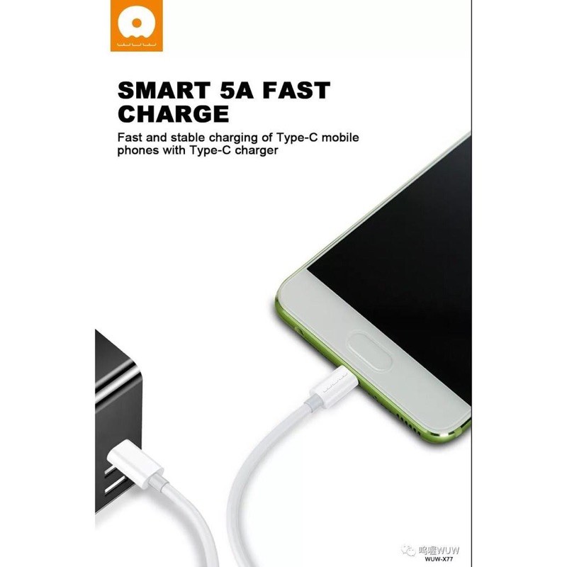 WUW Cable Original Type C vers Type C 5A Fiche Technique et Prix au ...
