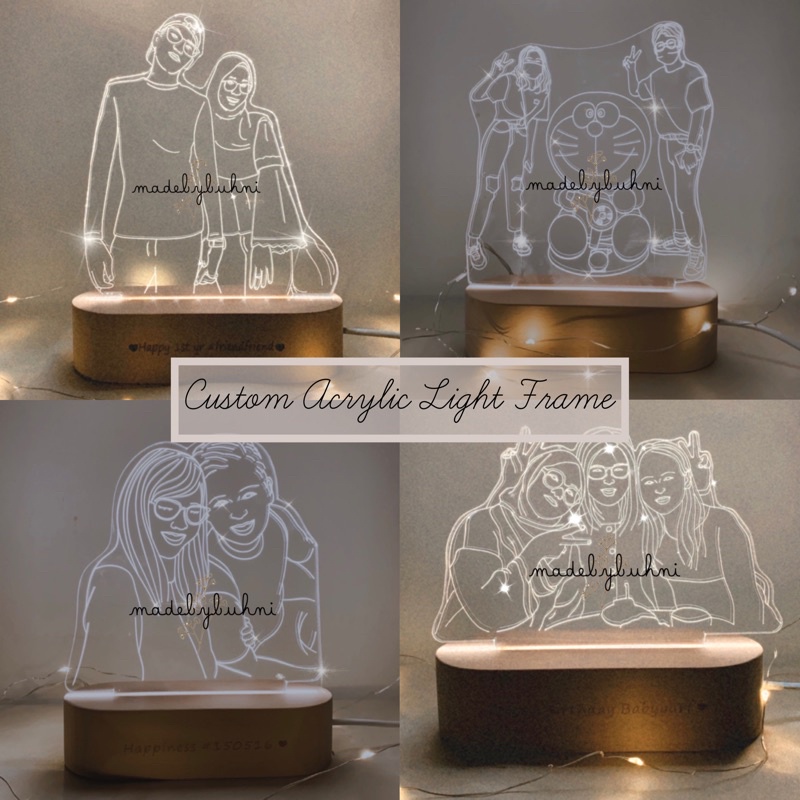 Digital Art & Collectibles Personalised acrylic light stand Drawing ...