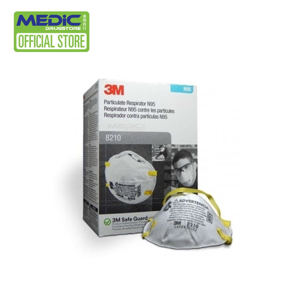 3M Particulate Respirator 8210 N95 Mask - Case - By Medic Drugstore ...