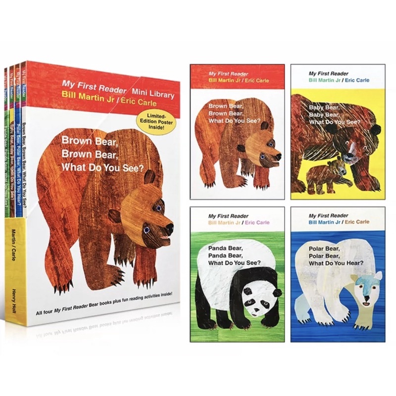My First Reader Mini Library by Eric Carle ( 4 Paperback) | Shopee ...