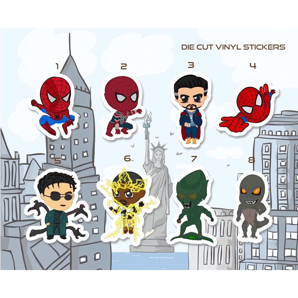 spider-man-no-way-home-characters-laptop-decal-diecut-vinyl-stickers
