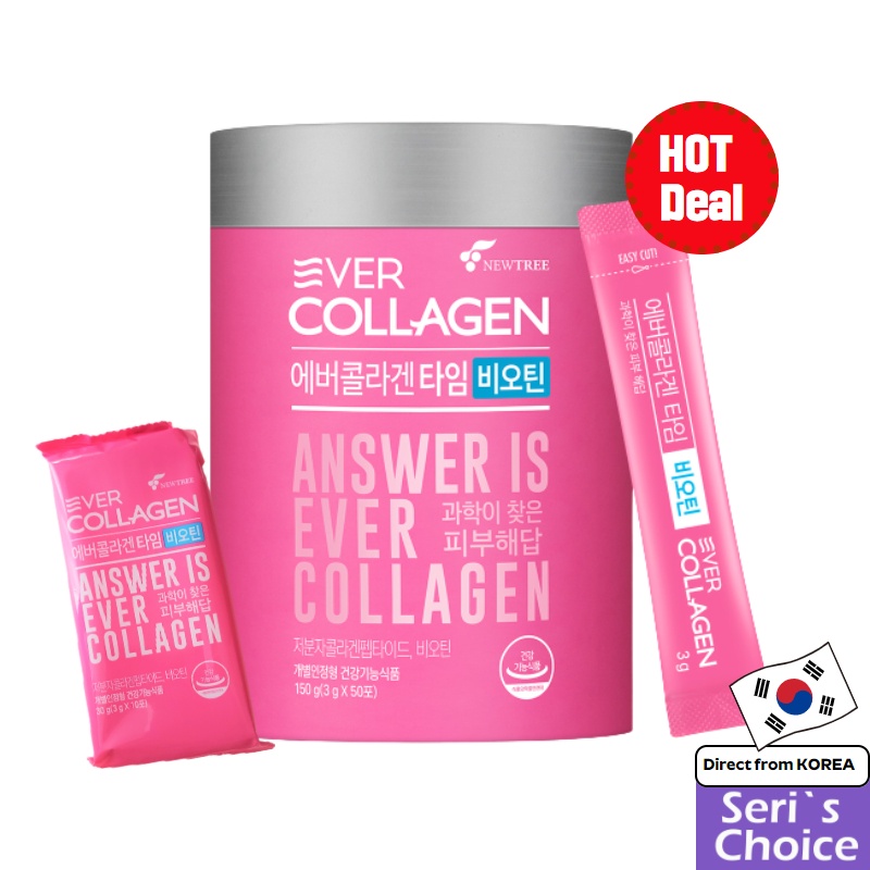 [Korea No1] Newtree Ever Collagen Time Biotin 150g (3g * 50ea) / Korean ...