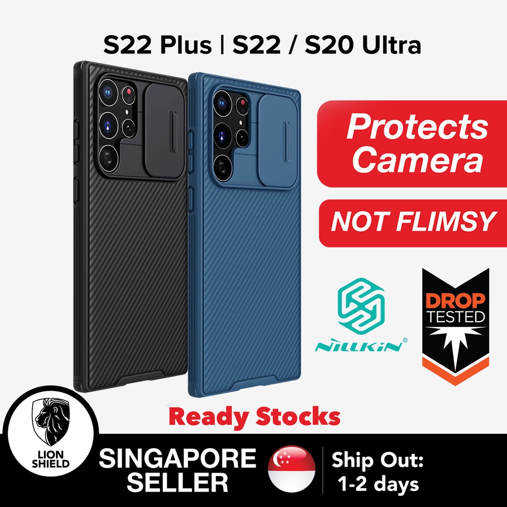 [SG] Nillkin Samsung Galaxy S22 Plus / S22 5G / S20 Ultra CamShield Case Casing (Camera Cover ...
