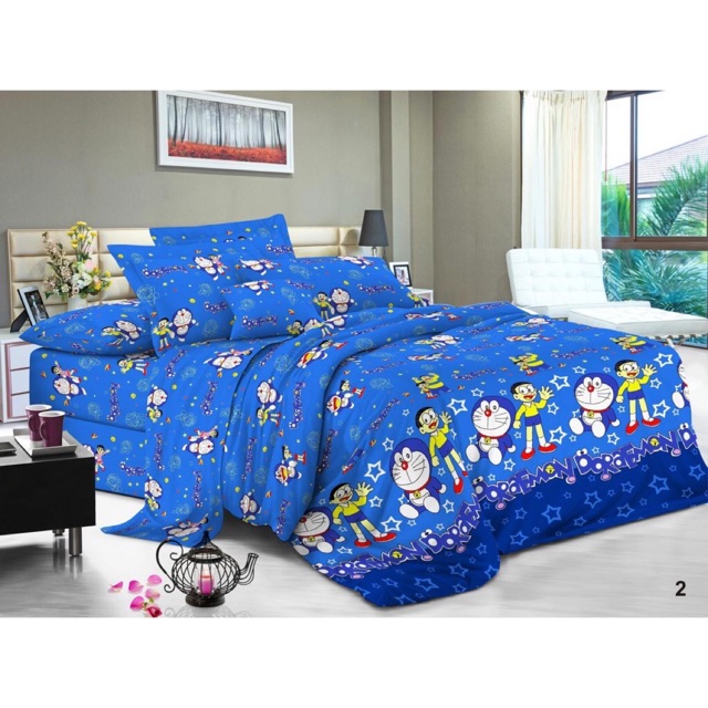 Doraemon Character Bed Linen Set / doraemon motif Bed Linen / homemade ...