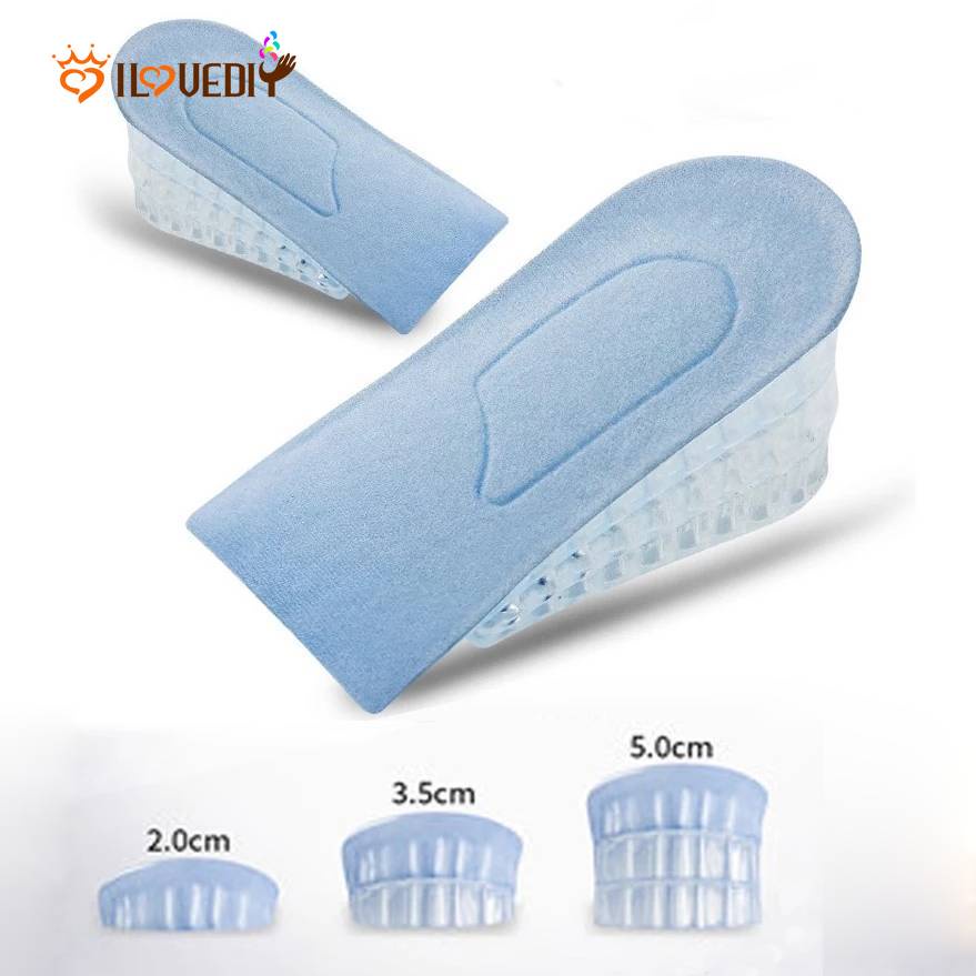 Unisex Silicon Invisible Shoe Heel Insert Foot Pads/3-Layer Air Up ...
