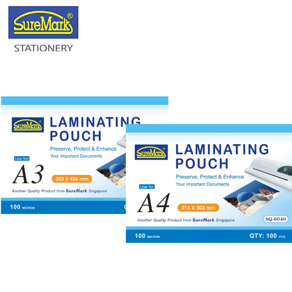 Suremark Laminating Pouch A3 & A4 Size | Shopee Singapore