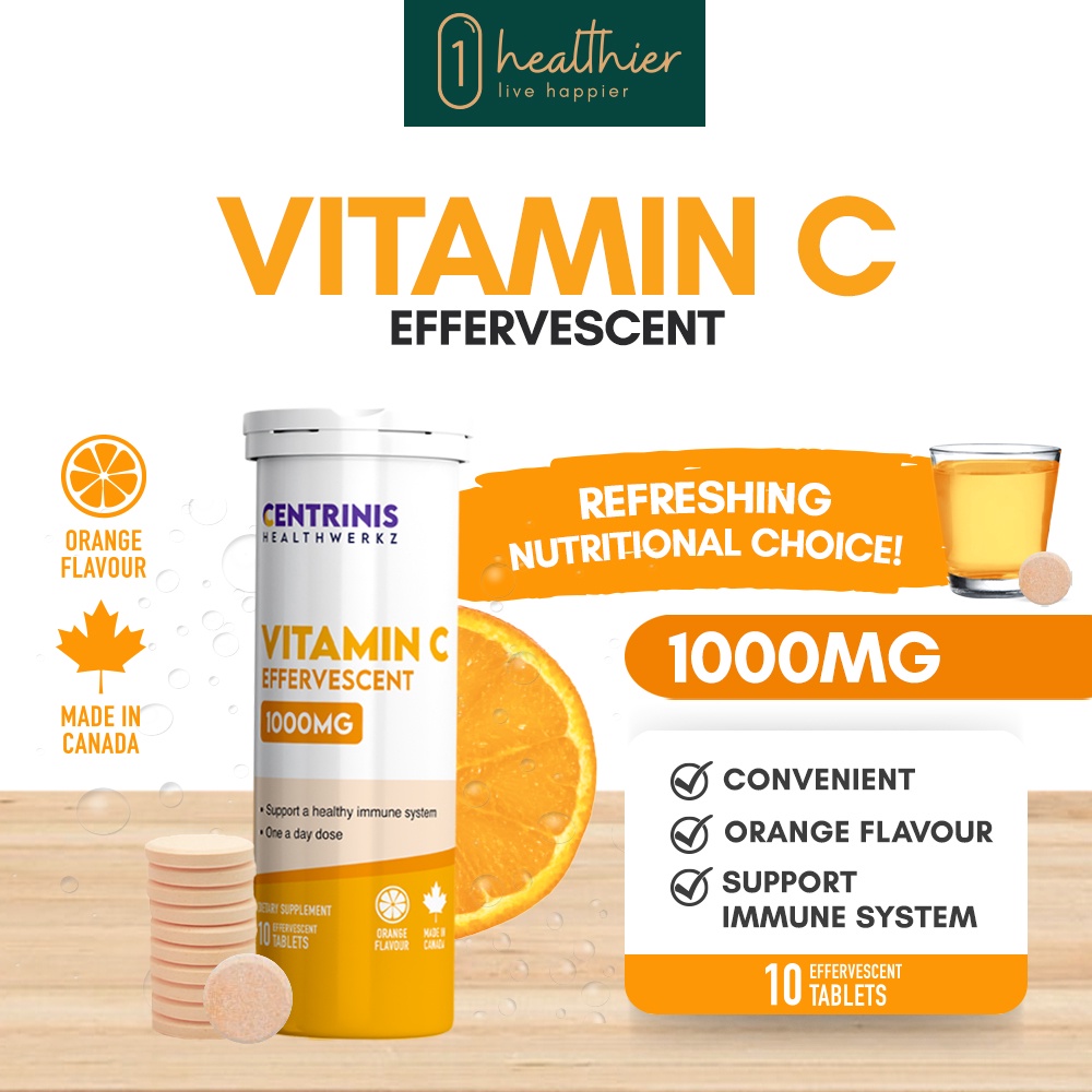 Vitamin C Effervescent x 1 Tube 10 tablets | Shopee Singapore