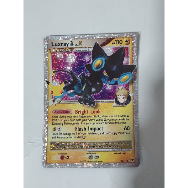 Pokemon luxray level x 25th anniversary celebration card | Shopee Singapore