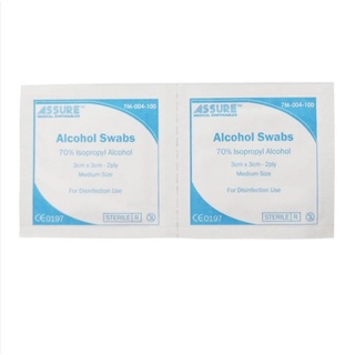 1 box 200pcs/ 3 box 600pcs Assure large/medium Alcohol swab / alcohol ...