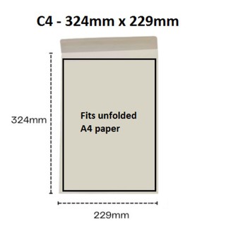 [SG Seller] Envelopes |10, 20, 50 pcs| Peel & Seal High Quality| C4 C5 ...