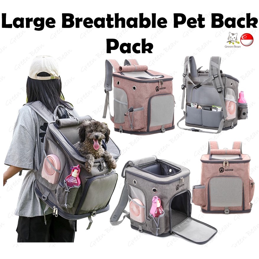 [SG STOCK] Pet Carrier Large Backpack For Dogs Cats / Large back ...