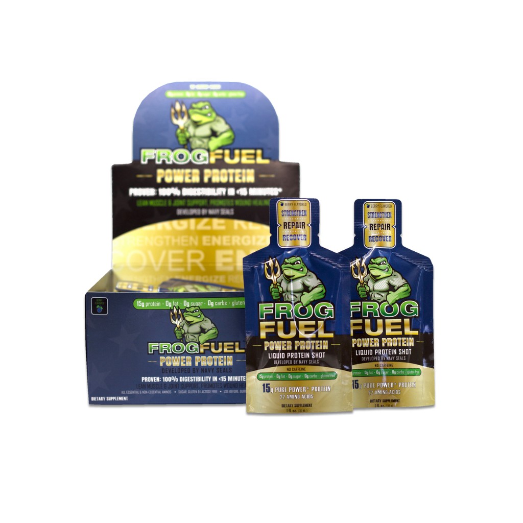 Frog Fuel Power Protein ( Box of 24 x 1 oz servings ) Developed By Navy ...