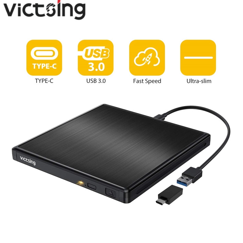 VicTsing PC235 External CD DVD Drive USB 3.0 Type-C Ultra-Slim DVD/CD ... VicTsing PC235 External CD DVD Drive USB 3.0 Type-C Ultra-Slim DVD/CD ...