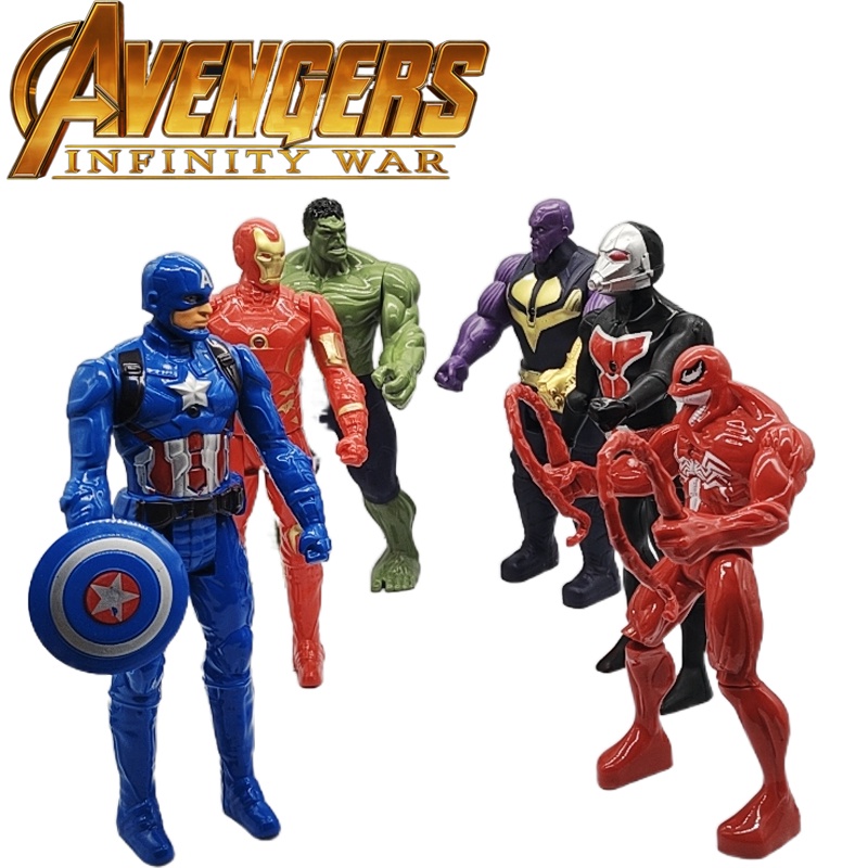 Marvel League Of Legends Model Toys Avengers Spiderman Hulk Thanos Toy ...