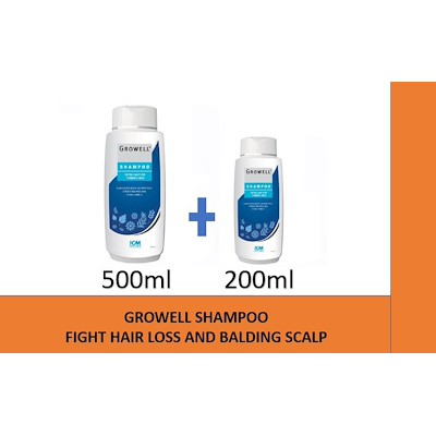 Growell Shampoo 500ml+200ml bundle *Effective and Proven for Hair ...