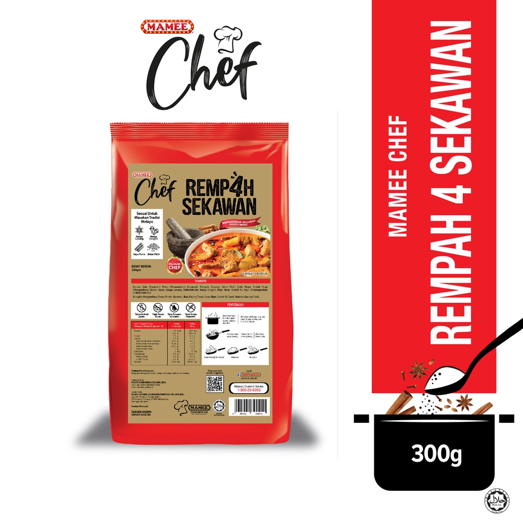 Mamee Chef Rempah Sekawan 300g - Halal / Ready To Use | Shopee Singapore