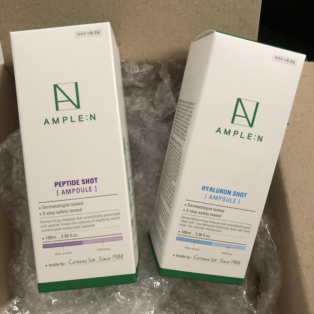 AMPLE:N Ampoules 100ml essence serum - Hyaluron, Ceramide, VC, Peptide ...