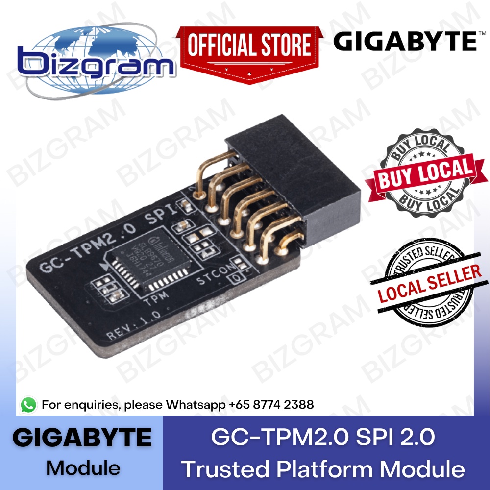 GIGABYTE GC-TPM2.0 SPI 2.0 Trusted Platform Module | Shopee Singapore GIGABYTE GC-TPM2.0 SPI 2.0 Trusted Platform Module | Shopee Singapore