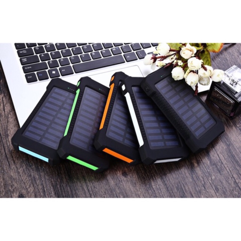 30000mAh Waterproof Solar Power Bank / Portable Charger | Shopee Singapore