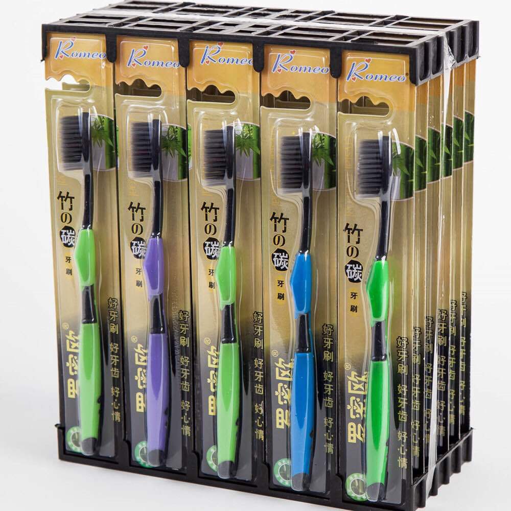 1pcs Bamboo charcoal soft hair toothbrush household toothbrush single ...