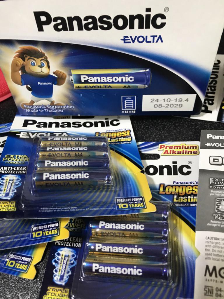 4 x Panasonic Evolta AA AAA Batteries - Long lasting Premium Alkaline 1.5v | Shopee Singapore