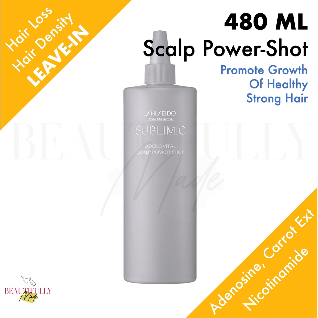 Shiseido Professional Sublimic Adenovital Scalp Power-Shot 480ml - For Thinning Hair Loss Issue ...