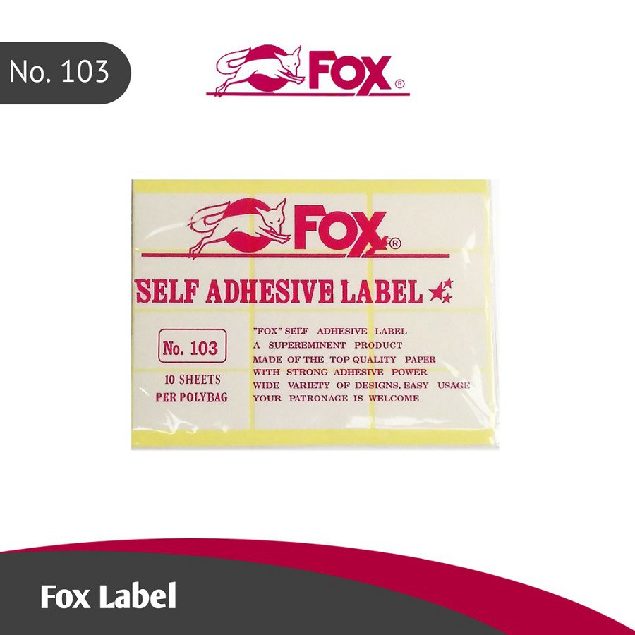 Fox Label No. 103 (25 Pcs) | Shopee Singapore