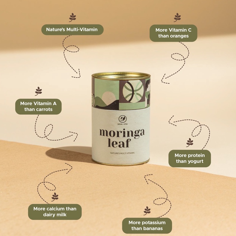 Soul +Fix, Organic Moringa Leaf Powder, 50g - Nature's Multi-Vitamin ...