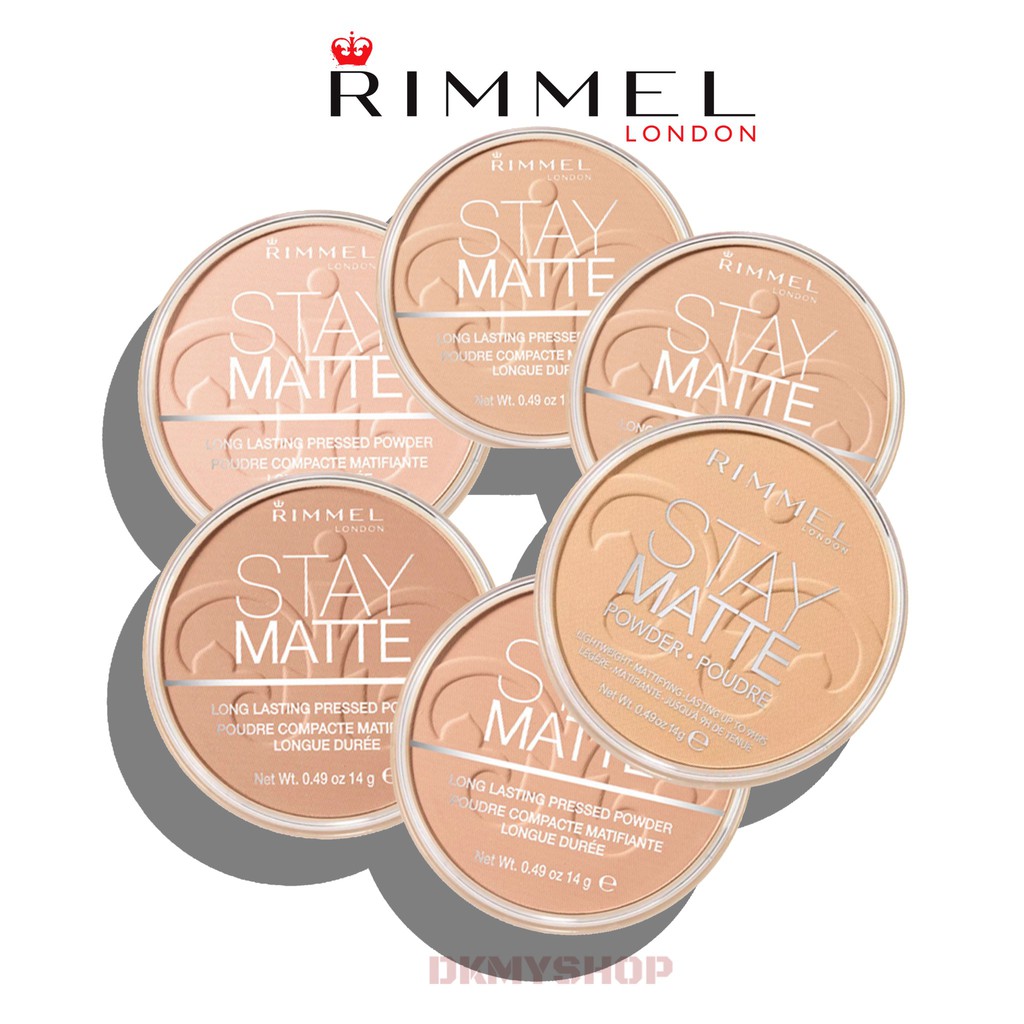Rimmel Stay Matte Long Lasting Pressed Powder 14g | Shopee Singapore