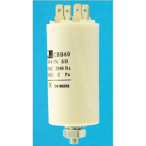 7uF Capacitor 450vac 50hz 6.3mm terminals for Fisher Paykel AD ED ...