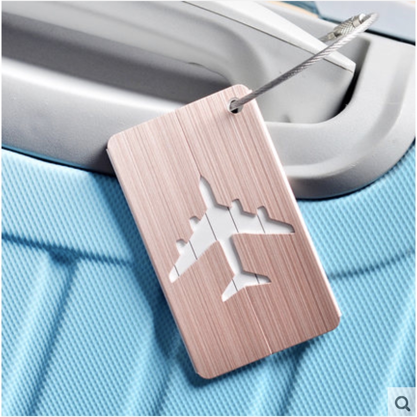 Aluminum Luggage Tag Metal Boarding Pass Personalised Lugage Baggage ...