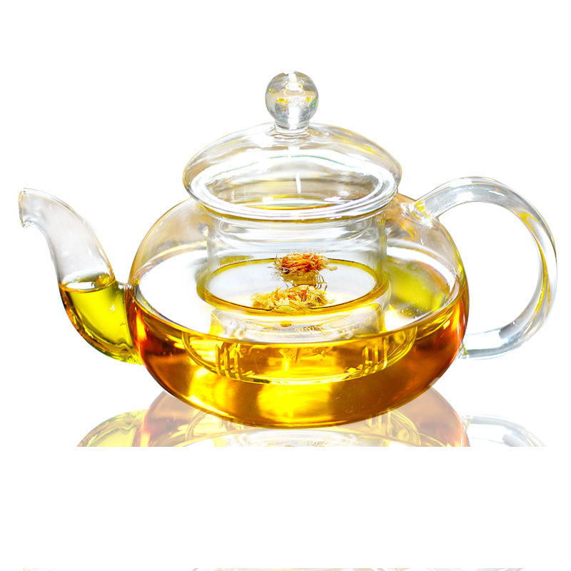 Heat resistant and high temperature filtered glass teapot household ...