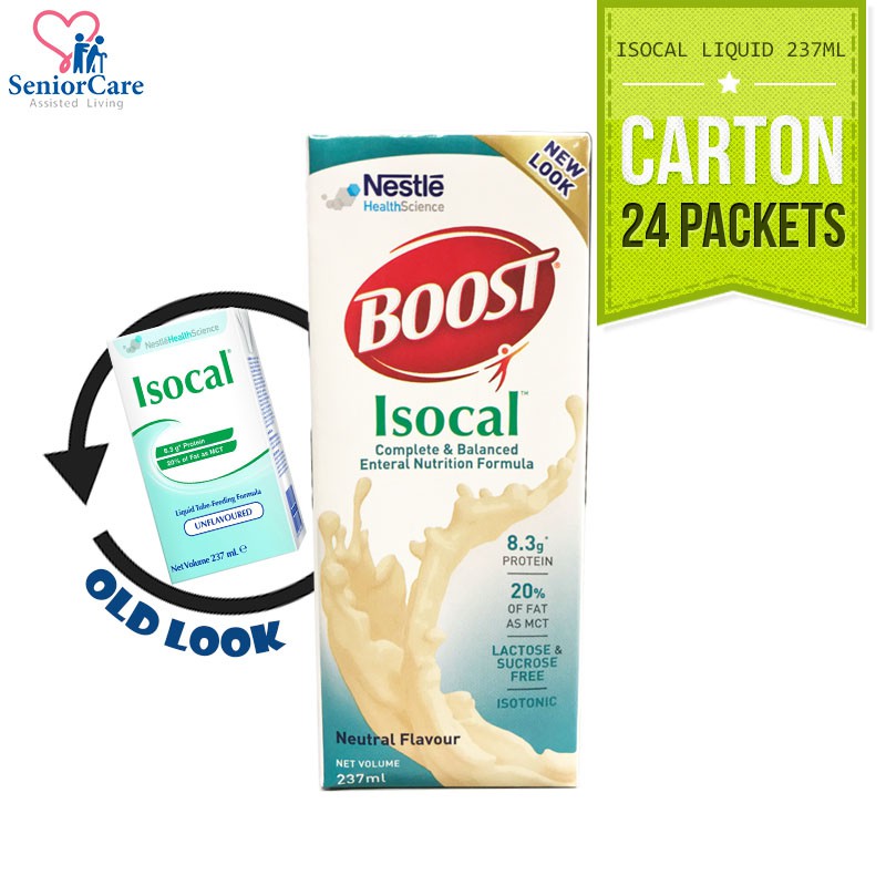 Nestle Boost Isocal Liquid Milk 237ml Carton of 24 | Shopee Singapore