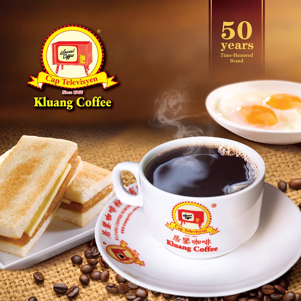Kluang Coffee Televisyen TV Kopi O Kosong Eco Pack (100 sachets x 1 ...