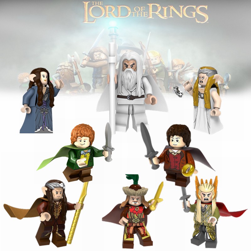 Movie Minifigures Frodo Gandalf Thranduil Building Blocks Toys for ...