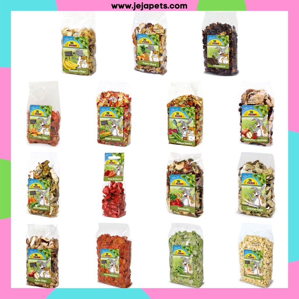 JR Farm Assorted Nature Snacks Flakes Slices for Small Animals Rabbit ...