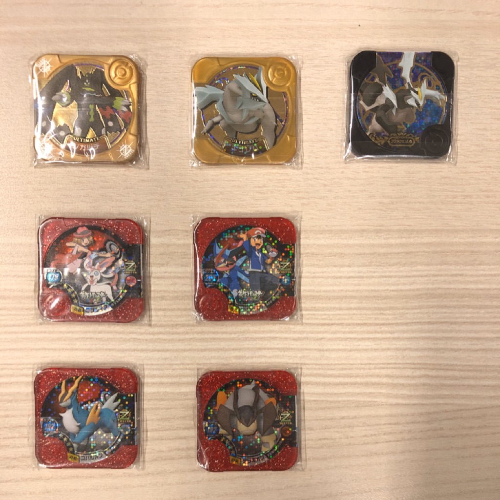 Pokemon Tretta Z2 Zygarde Black Kyurem Ash Greninja Sylveon Cobalion ...