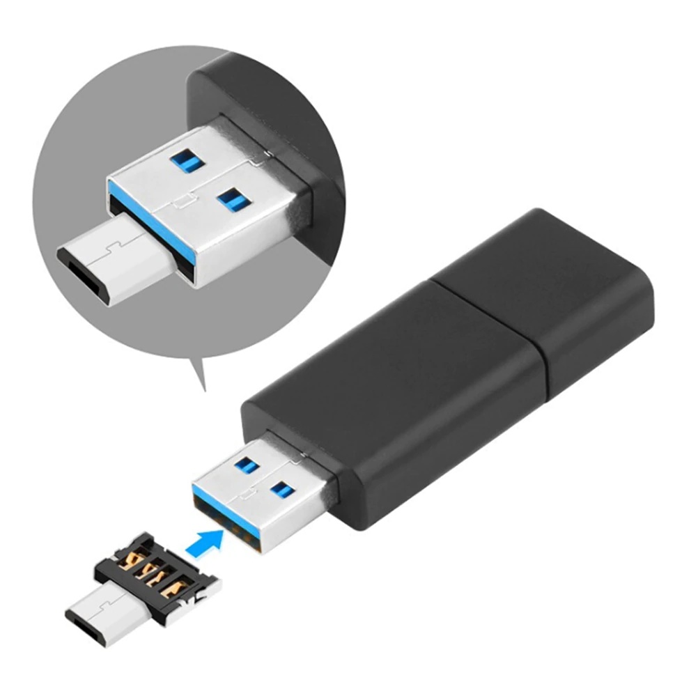 SG Seller / Mini Micro USB to USB Connector OTG Cable USB OTG Adapter ...